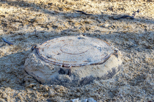 Free picture: manhole, cover, cast iron, round, metal, rust