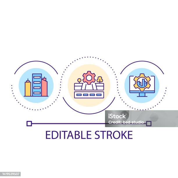 Urban Area Development Loop Concept Icon Stock Illustration - Download ... Urban Area Development Loop Concept Icon Stock Illustration - Download ...