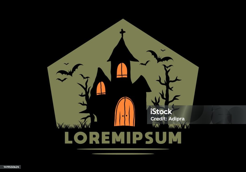 Scary Halloween Stuff Illustration Design Stock Illustration Download