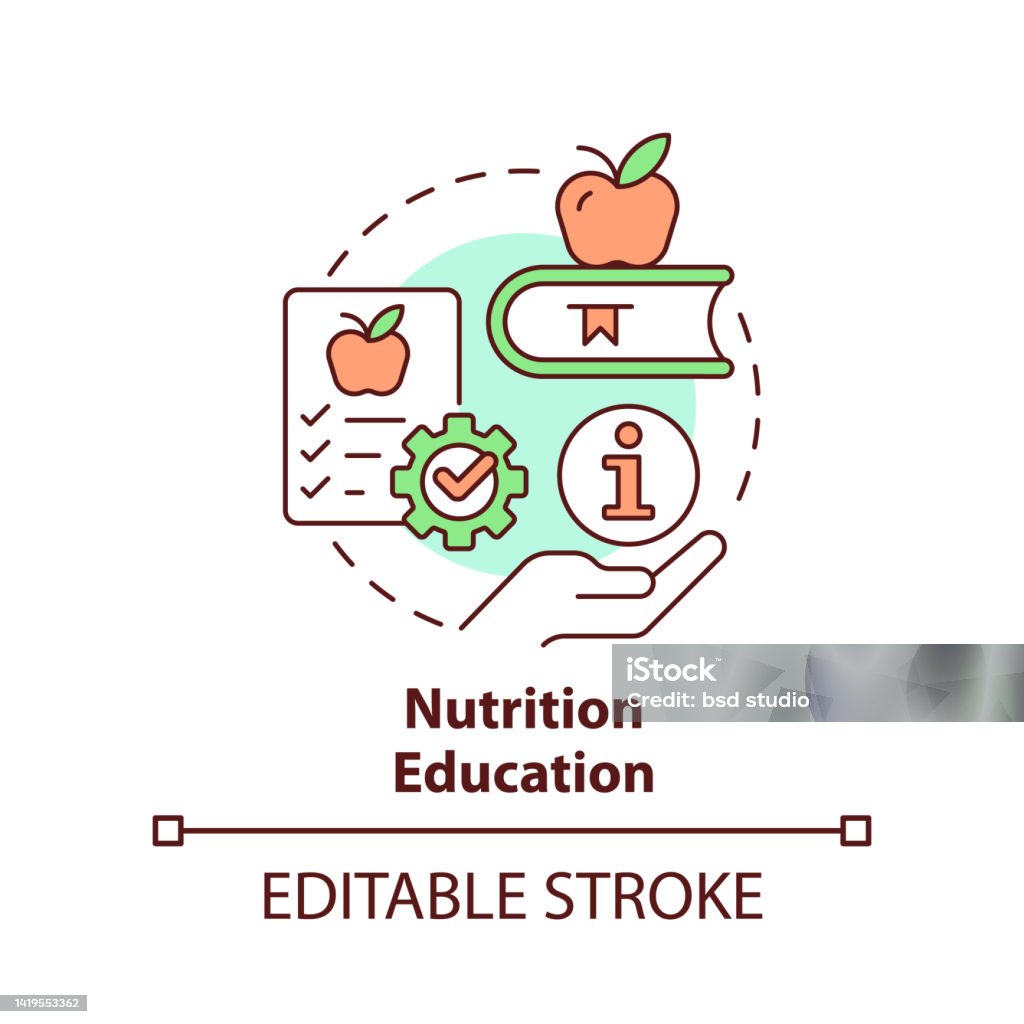 Nutrition Education Concept Icon Stock Illustration - Download Image ... Nutrition Education Concept Icon Stock Illustration - Download Image ...