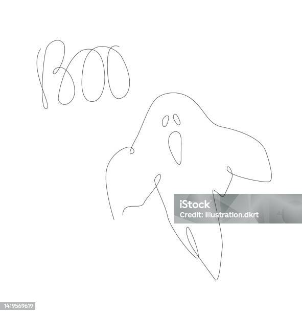 Vecteur Dart Au Trait De Contour Fantôme Illustration Fantôme Dune