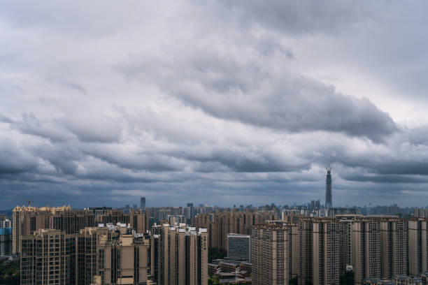 Free Stock Photo of Cloudy Sky Over City | Download Free Images and ...