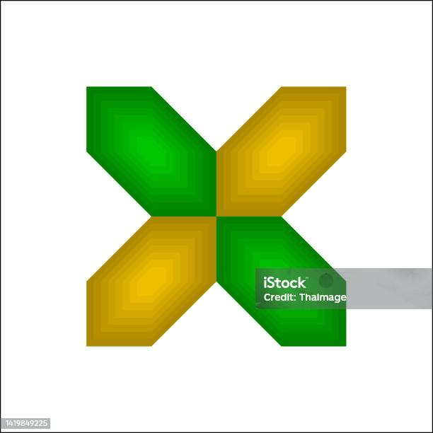 Icône De Coche Verte Et Jaune Ou Logo Croisé Isolé Sur Un Vecteur De ... Icône De Coche Verte Et Jaune Ou Logo Croisé Isolé Sur Un Vecteur De ...
