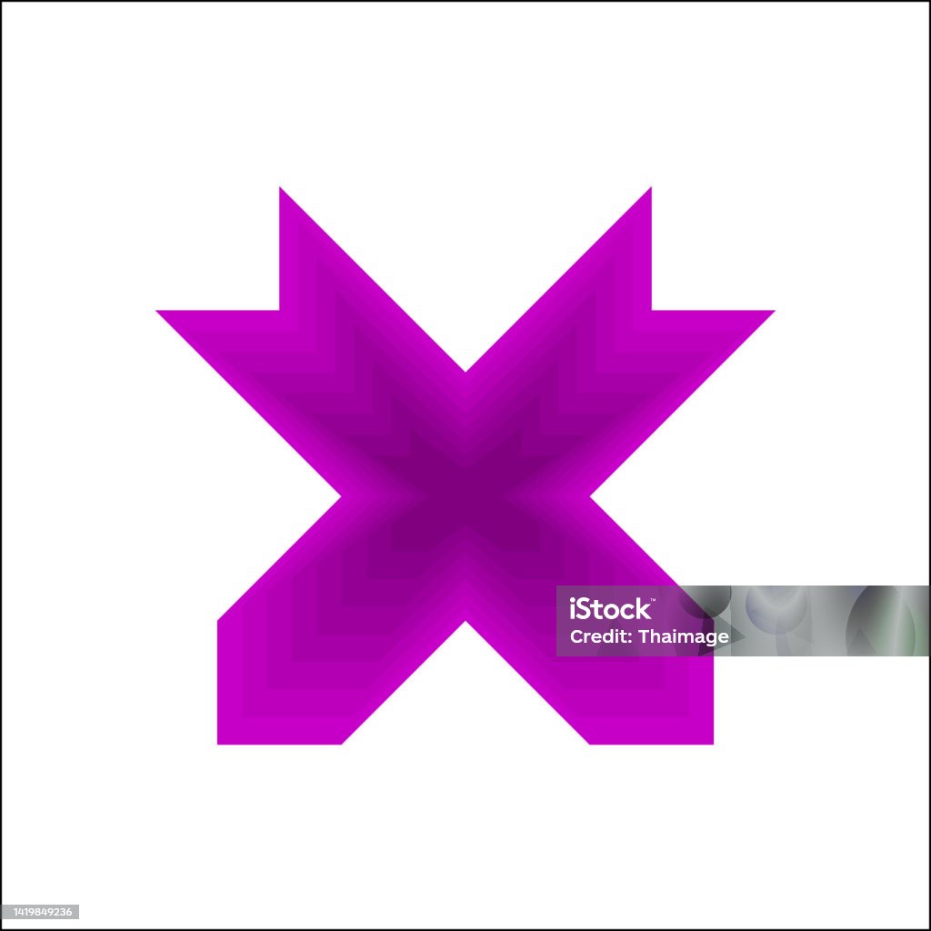 Lila Häkchen Symbol Oder Kreuz Logo Isoliert Auf Weißem Hintergrund ... Lila Häkchen Symbol Oder Kreuz Logo Isoliert Auf Weißem Hintergrund ...