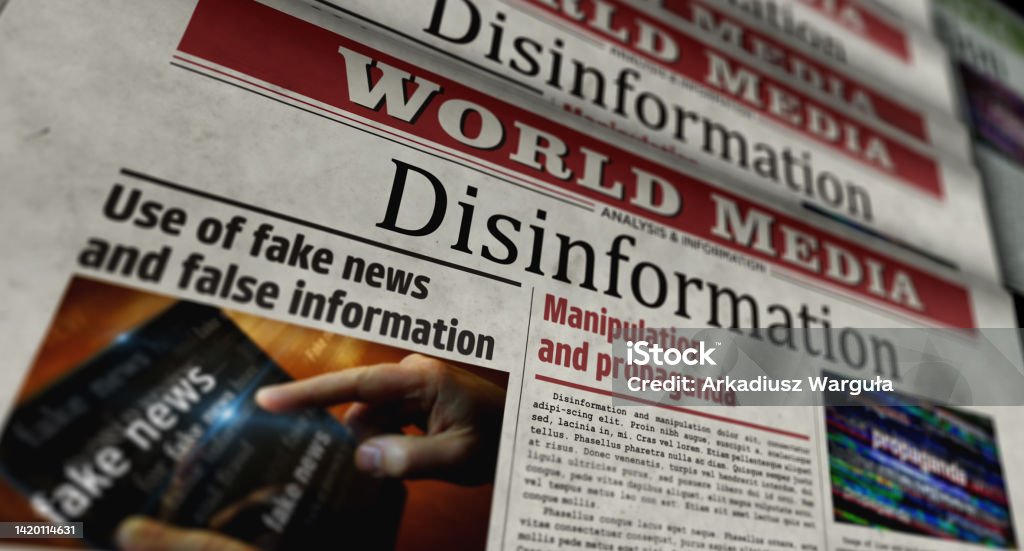 Disinformation Manipulation And Propaganda Retro Newspaper 3d ... Disinformation Manipulation And Propaganda Retro Newspaper 3d ...