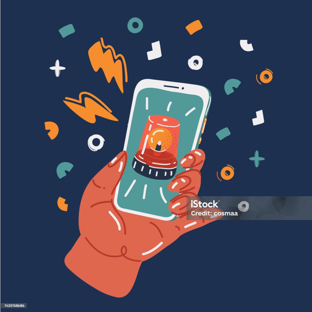 Illustration Vectorielle De Dessin Animé De La Notification
