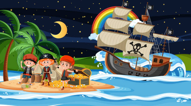 Cartoon Explorer Ships