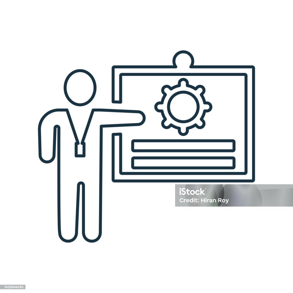 Leader Icône De Contour Du Formateur Vecteur Dart Au Trait Vecteurs