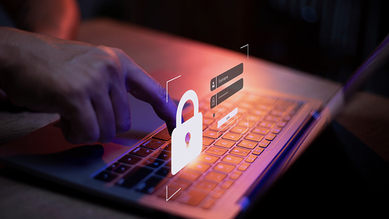 Concept Of Cyber Security Information Security And Encryption Secure Access To Users Personal