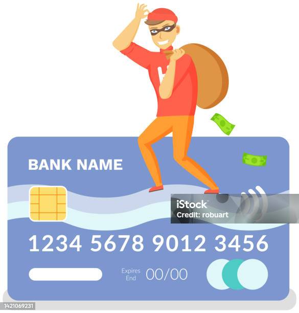 Ddos Attack On Bank Card Man Hacker Stands On Credit Card Being Under ... Ddos Attack On Bank Card Man Hacker Stands On Credit Card Being Under ...