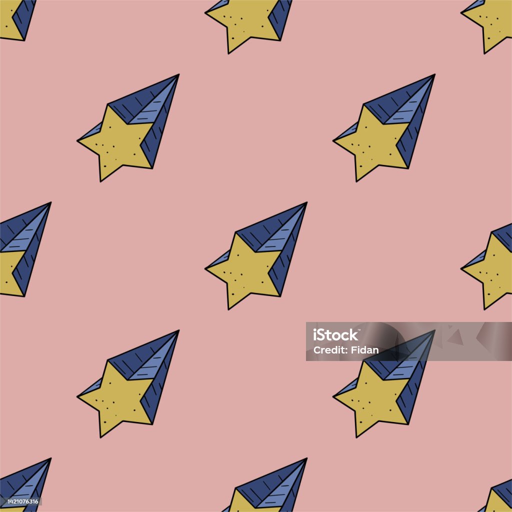 Seamless Vector Falling Stars Pattern Background For Design Fabric ... Seamless Vector Falling Stars Pattern Background For Design Fabric ...