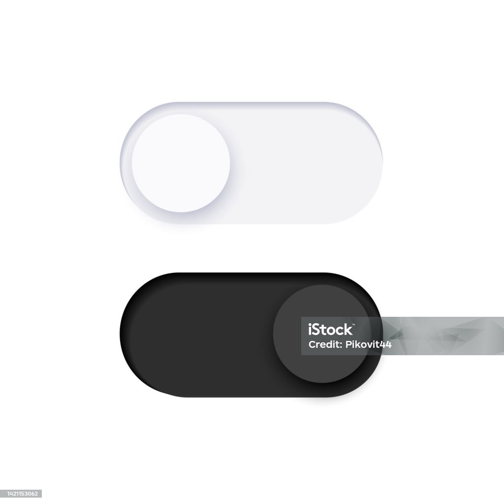 Toggle Button Icon Stock Illustration Download Image Now Push Button Switch Turning On Or