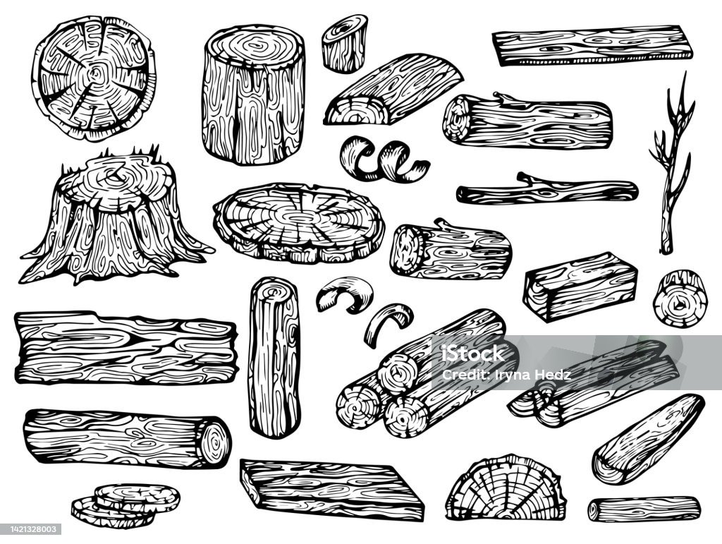 Set Kayu Papan Dan Kayu Gelondongan Kayu Dan Potongan Kayu Bakar Dalam ... Set Kayu Papan Dan Kayu Gelondongan Kayu Dan Potongan Kayu Bakar Dalam ...
