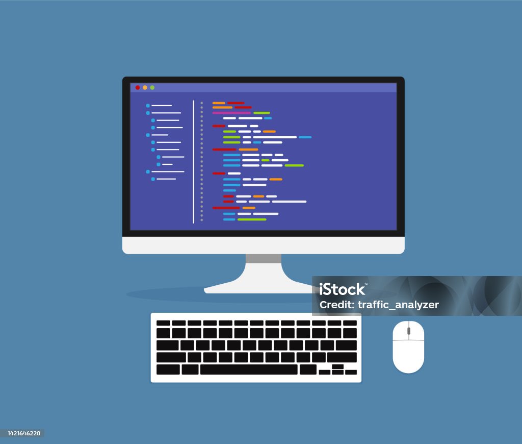 Software Development Ide Flat Design Stock Illustration Download