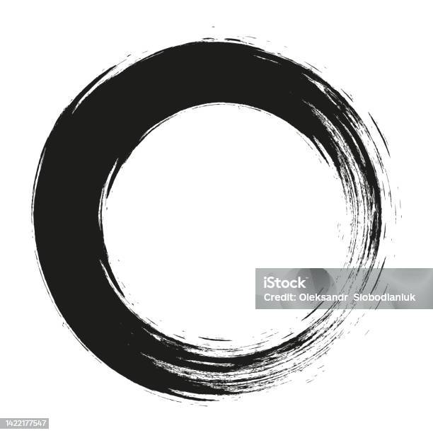 Des Traits De Pinceau Vectoriels Des Cercles De Peinture Sur Fond Blanc