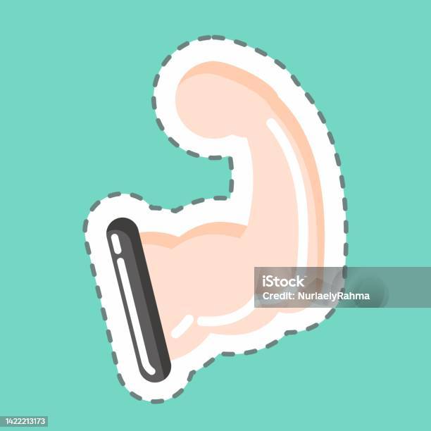 Garis Stiker Memotong Lengan Terkait Dengan Simbol Combat Sport Desain