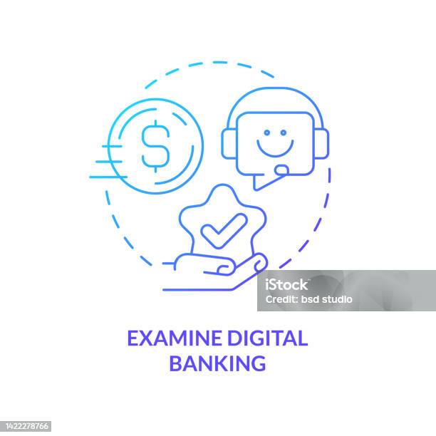 Ilustración de Examinar El Icono De Concepto De Gradiente Azul De Banca ... Ilustración de Examinar El Icono De Concepto De Gradiente Azul De Banca ...