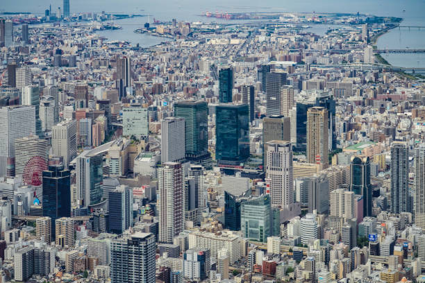 Osaka, view from Osaka Castle | Free Stock Image - Barnimages