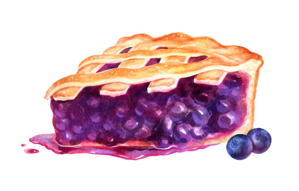[90] Blueberry pie Clipart Vector PNG , SVG, EPS, PSD, AI