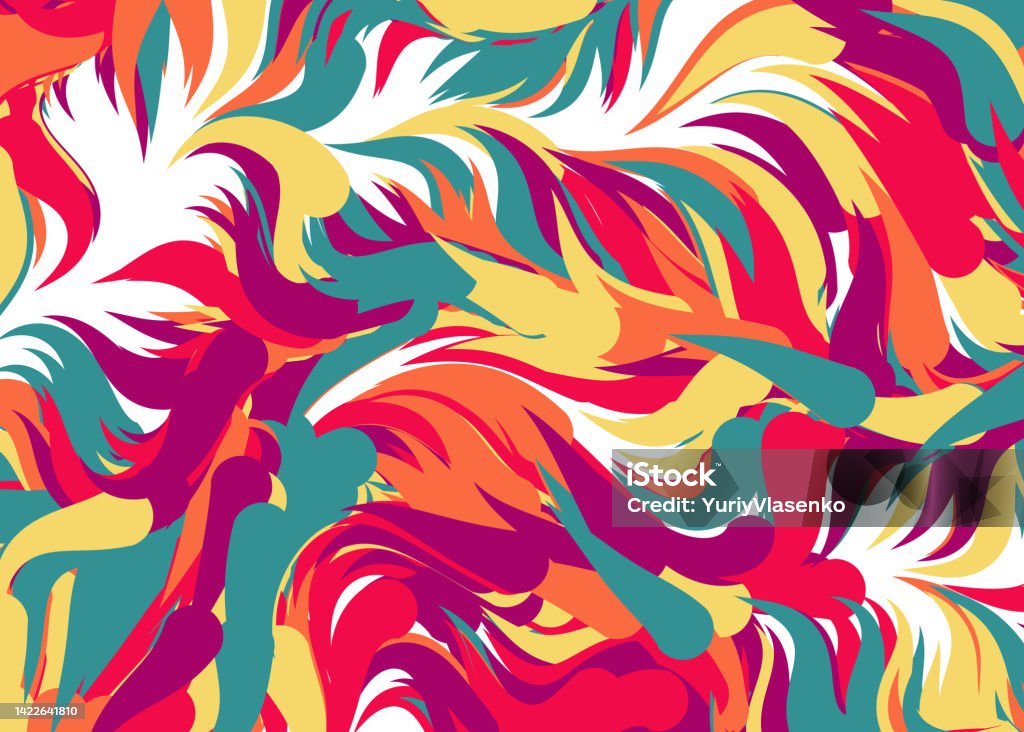 Abstract Perlin Noise Geometric Pattern Generative Computational Art Illustration Stock