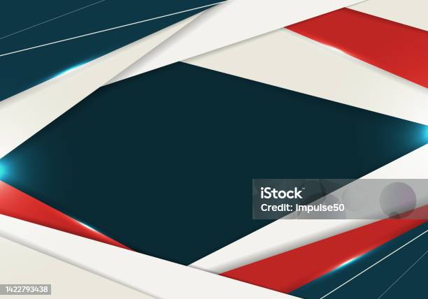 Desain Abstrak Dari Template Modern Yang Tumpang Tindih Dengan Desain