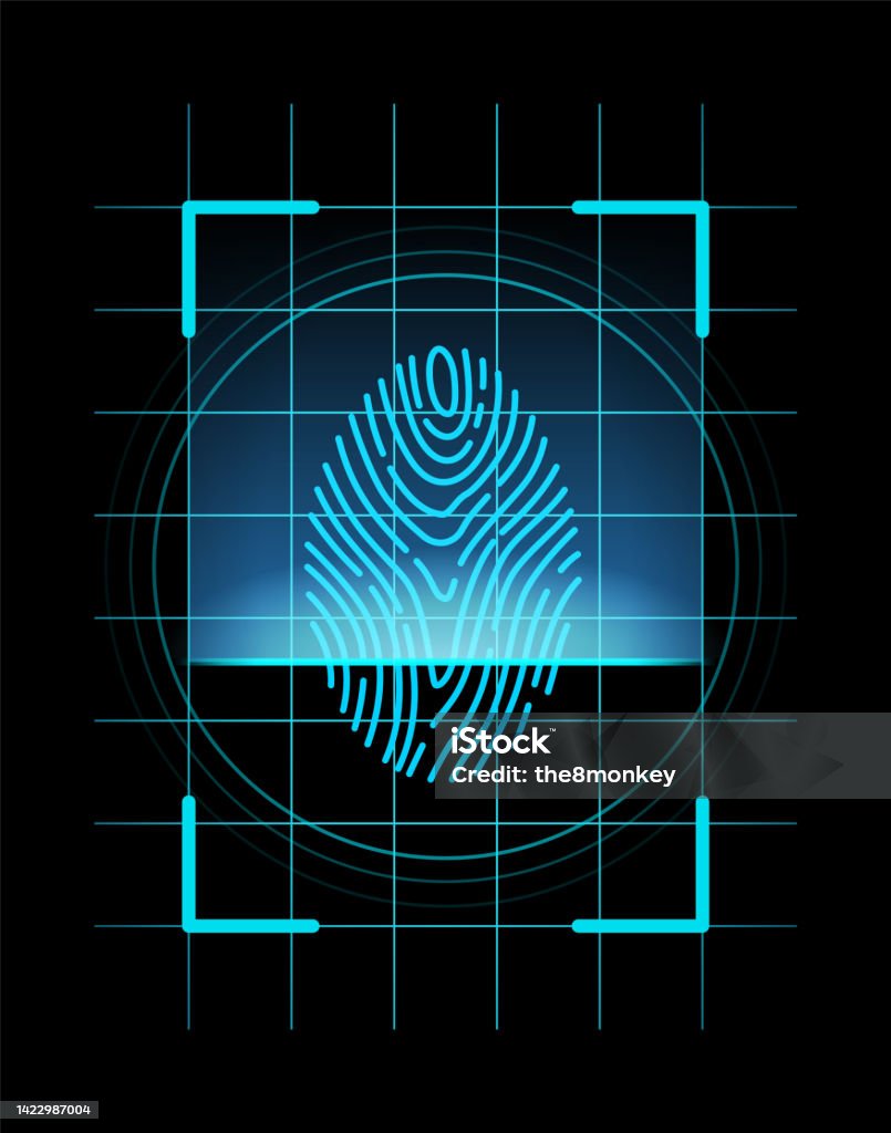 Fingerprint Identification Scan Fingerprint Security Or Identification ... Fingerprint Identification Scan Fingerprint Security Or Identification ...