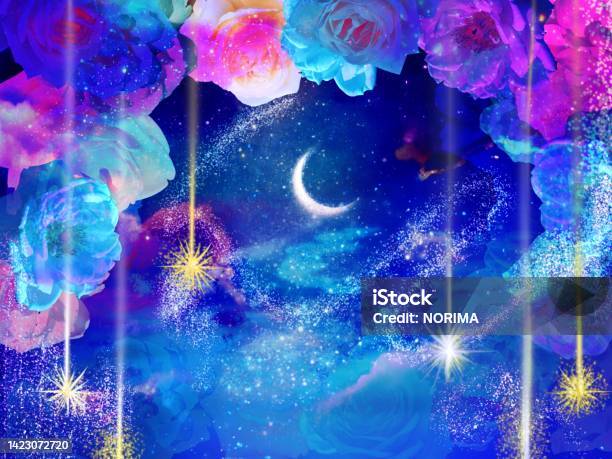 Image Clipart Dun Cadre Rose Rose Girly Et Dun Croissant De Lune