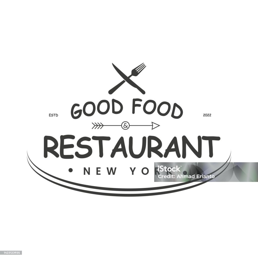 Ilustración De Diseño De Restaurante De Tenedor Y Cuchillo De Símbolo