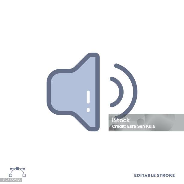 Sound Color Flat Line Icon Design With Editable Stroke Suitable For Web ... Sound Color Flat Line Icon Design With Editable Stroke Suitable For Web ...