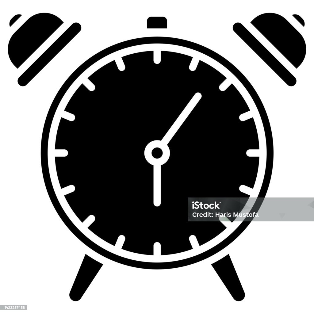 Alarm Clock Icon Design Template Vector Illustration Stock Illustration Download Image Now