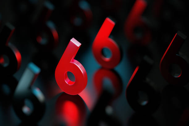 Free Stock Photo of Bold Red and White Numbers on Black Background ...