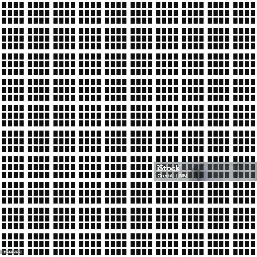 Black Dots Seamless Pattern Editable Vector Stock Illustration