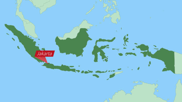 Jakarta Indonesia World Map