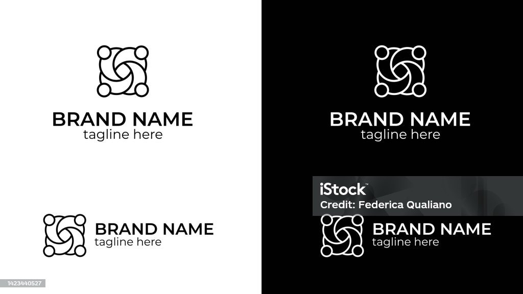 Minimal Corporate Logo Dynamic Customisable Stock Illustration ... Minimal Corporate Logo Dynamic Customisable Stock Illustration ...