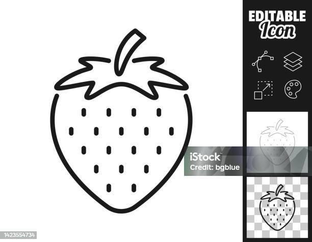 Fraise Icône Pour Le Design Facilement Modifiable Vecteurs Libres De