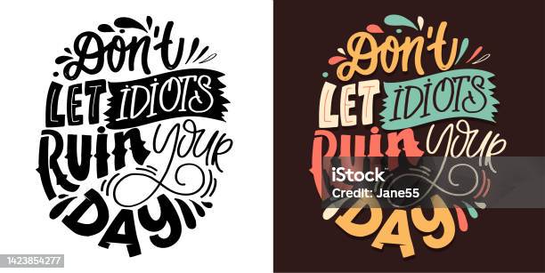Kutipan Huruf Yang Digambar Tangan Dalam Gaya Kaligrafi Modern Slogan