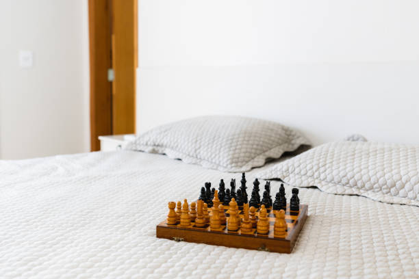 Free Stock Photo of A bedroom with a chess board and a chess board ...