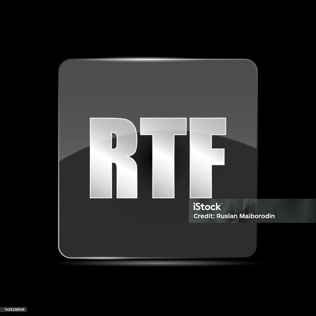 Rtf File Vector Icon Flat Design Style Stock Illustration - Download ... Rtf File Vector Icon Flat Design Style Stock Illustration - Download ...