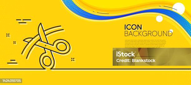Scissors Line Icon Cutting Ribbon Sign Tailor Utensil Minimal Line ... Scissors Line Icon Cutting Ribbon Sign Tailor Utensil Minimal Line ...