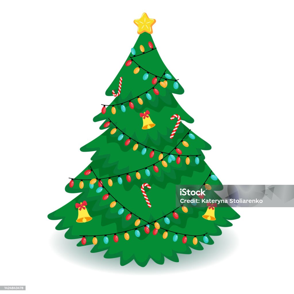 Modèle Pour Carte De Noël Et Du Nouvel An Dans Le Style Dessin Animé