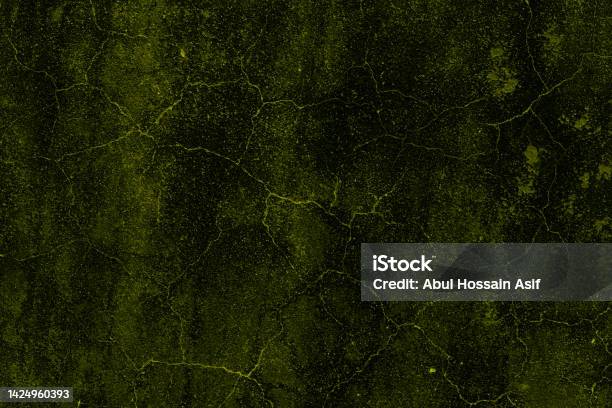 Latar Belakang Dinding Plester Retak Dengan Tekstur Grunge Kuning Tua