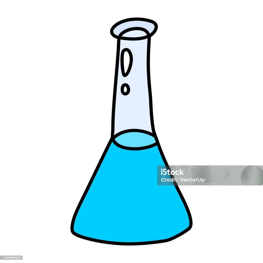 Signe De Symbole Dicône De Flacon De Chimie Dessin À La Main ... Signe De Symbole Dicône De Flacon De Chimie Dessin À La Main ...