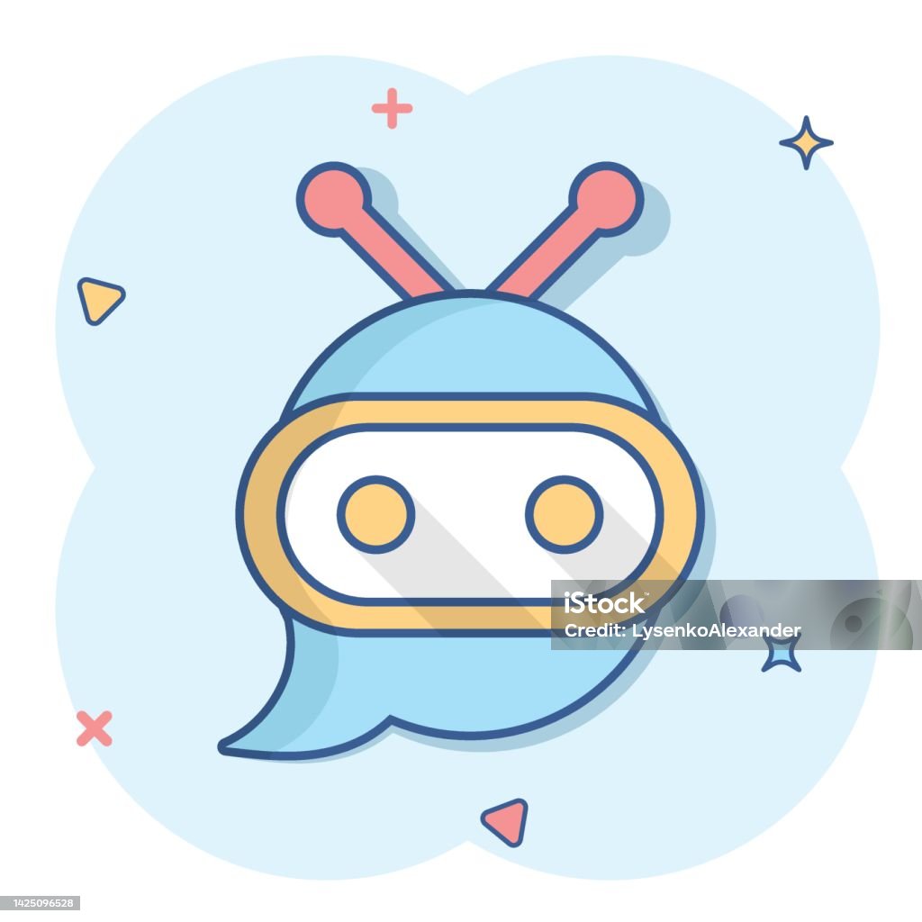 Ikon Chatbot Robot Lucu Dalam Gaya Komik Bot Operator Vektor Ilustrasi ... Ikon Chatbot Robot Lucu Dalam Gaya Komik Bot Operator Vektor Ilustrasi ...