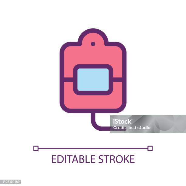 Transfusion Sanguine Pixel Parfait Rvb Couleur Ui Icône Vecteurs Libres