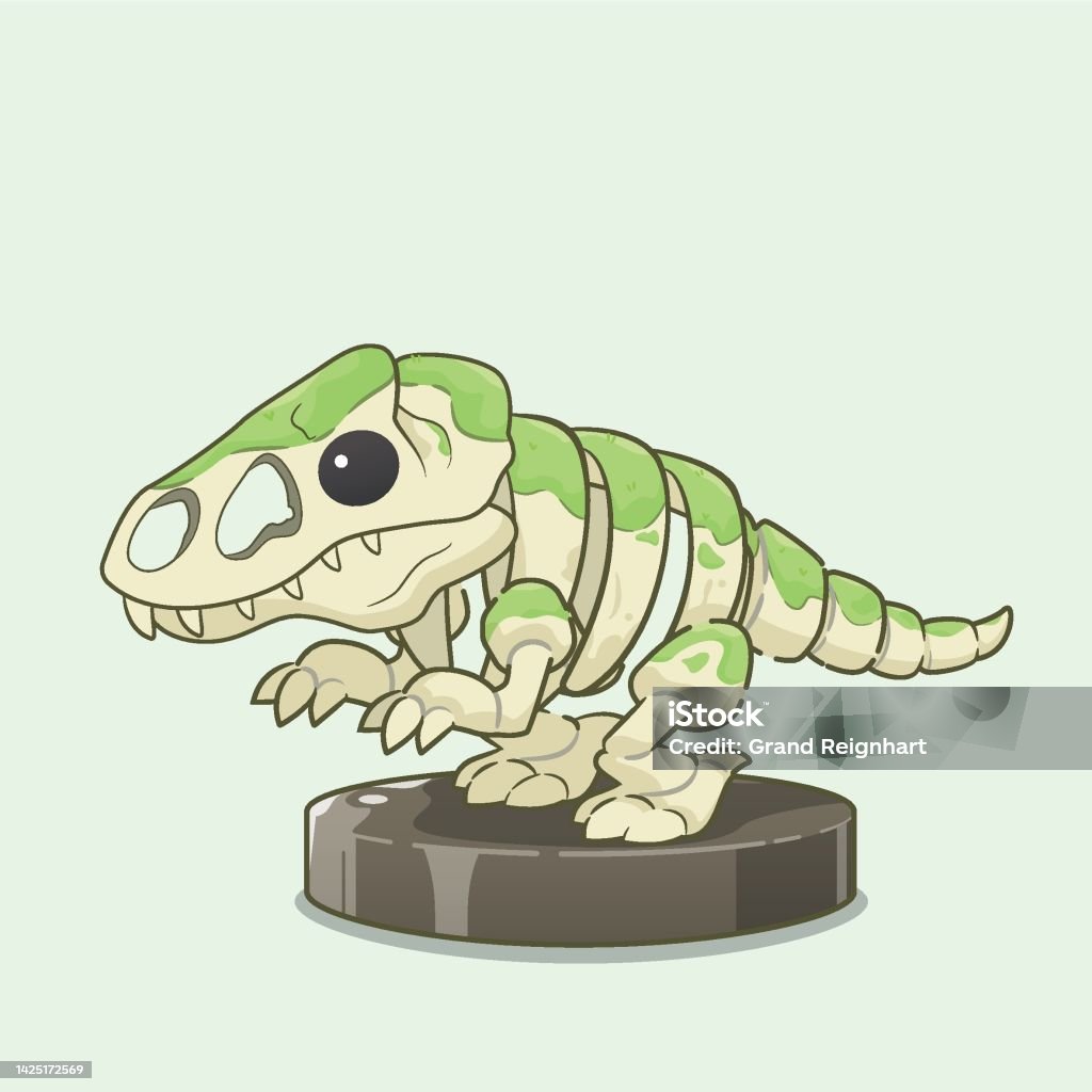 Fosil Dinosaurus Kartun Trex Predator Prasejarah Tyrannosaurus Rex ... Fosil Dinosaurus Kartun Trex Predator Prasejarah Tyrannosaurus Rex ...