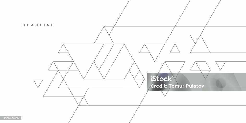 Latar Belakang Teknologi Geometris Abstrak Desain Kreatif Vektor
