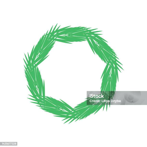 Cadre Darbre De Noël Isoler Branches Darbre De Noël Cadre Rond Avec