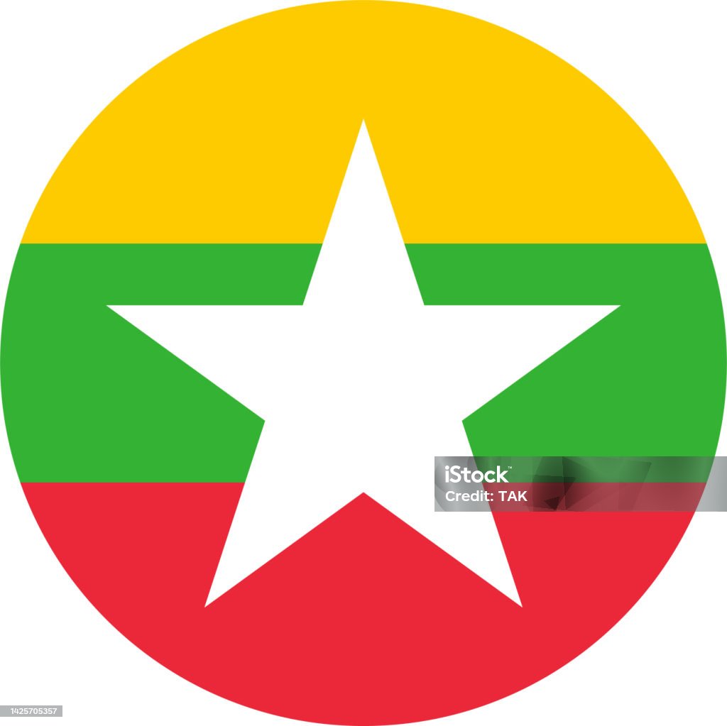 The National Flag Of The World Myanmar Stock Illustration Download