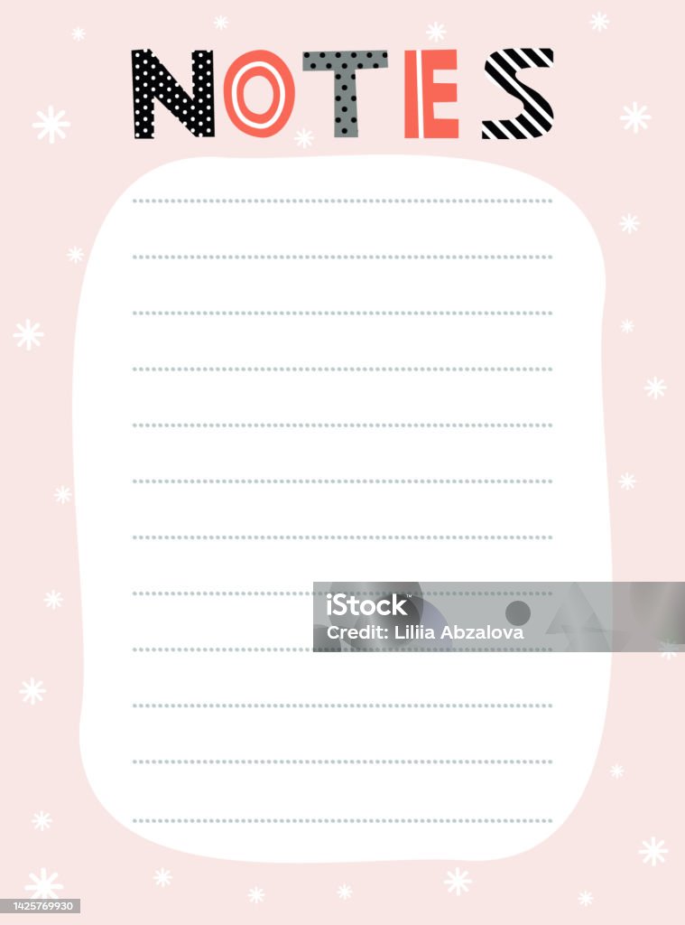Modèle De Liste De Notes Illustration Vectorielle Dans La Conception ... Modèle De Liste De Notes Illustration Vectorielle Dans La Conception ...