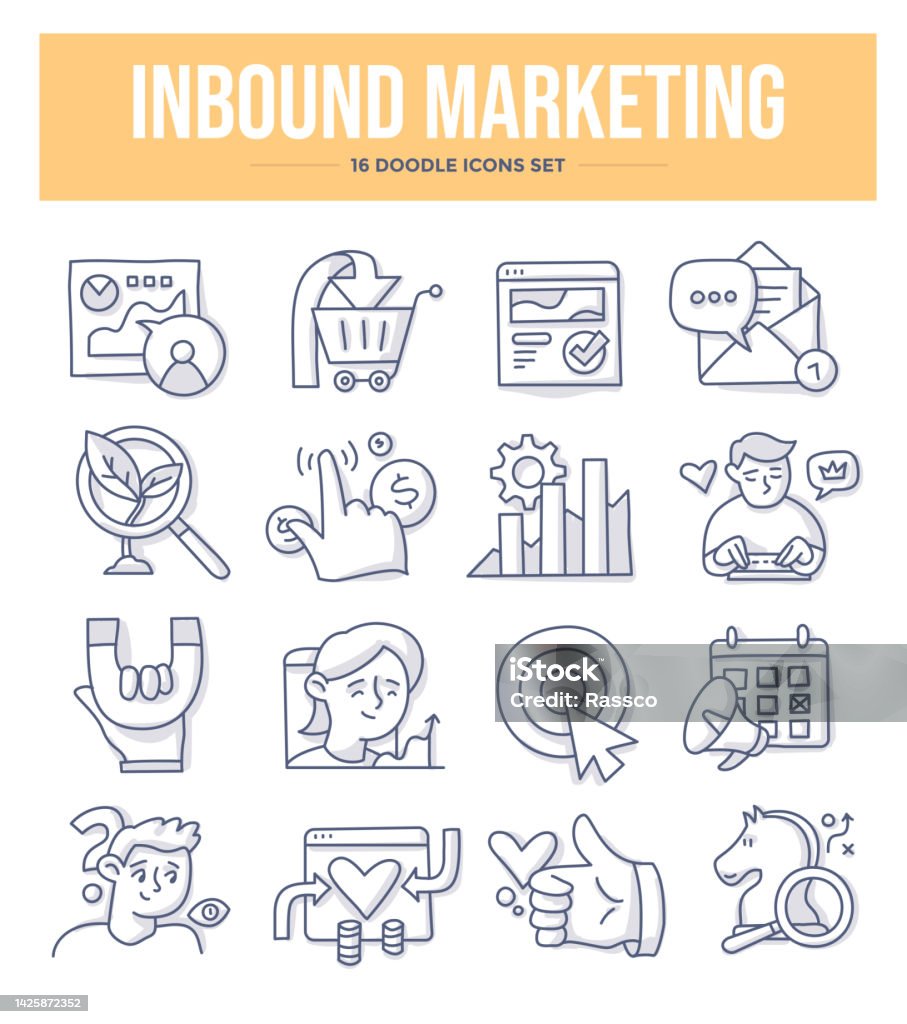 Inbound Marketing Doodle Icons Stock Illustration - Download Image Now ... Inbound Marketing Doodle Icons Stock Illustration - Download Image Now ...